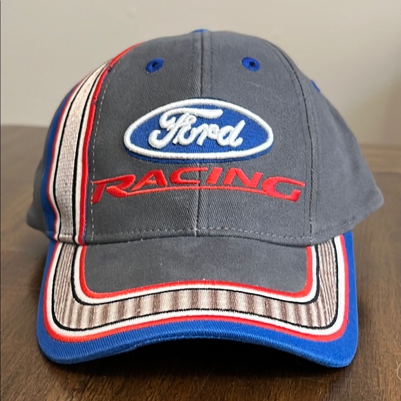 Ford | Accessories | Ford Racing Champions Adult Gray Adjustable Cap ...